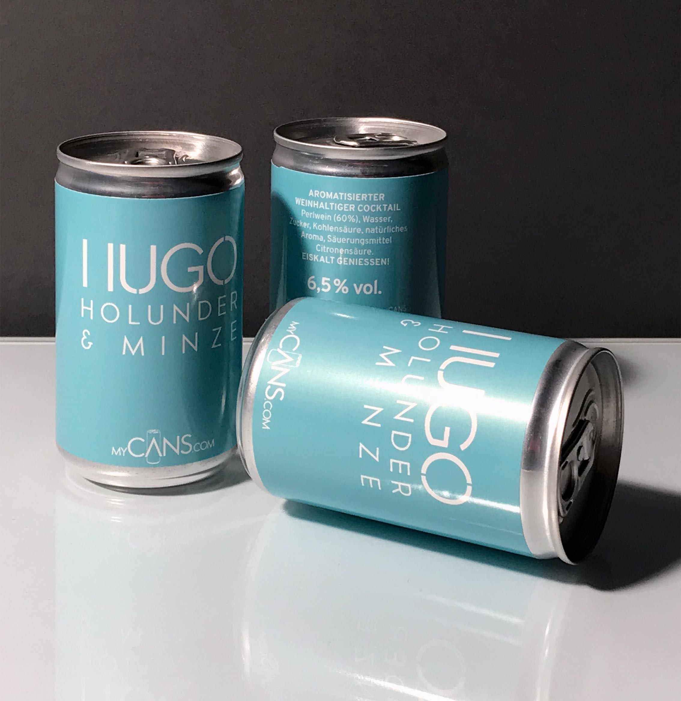 Hugo 150 ml - myCANS: Getränkedosen Online gestalten in 3D & AR